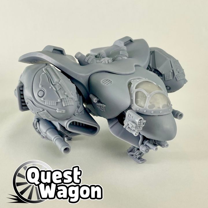 3D Printable Attack Ship by QuestWagon