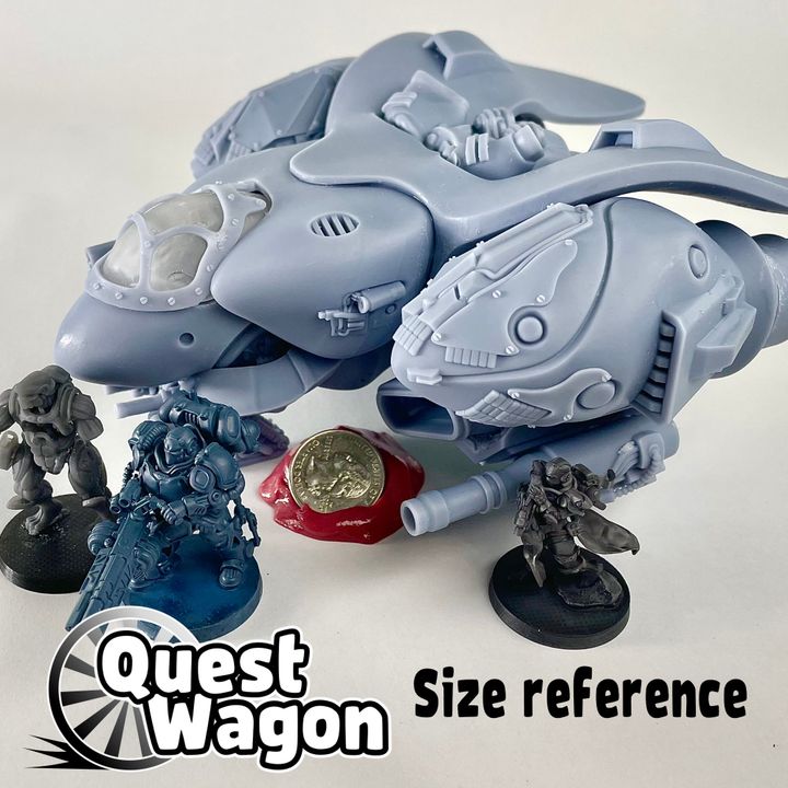 3D Printable Attack Ship by QuestWagon