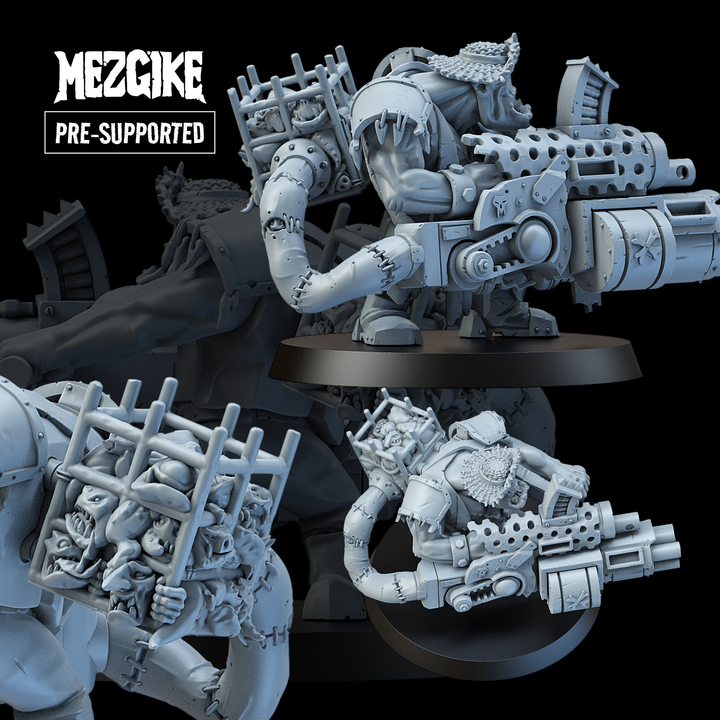 3D Printable Blitz boyz mob 'A' (pre-supported) by MEZGIKE
