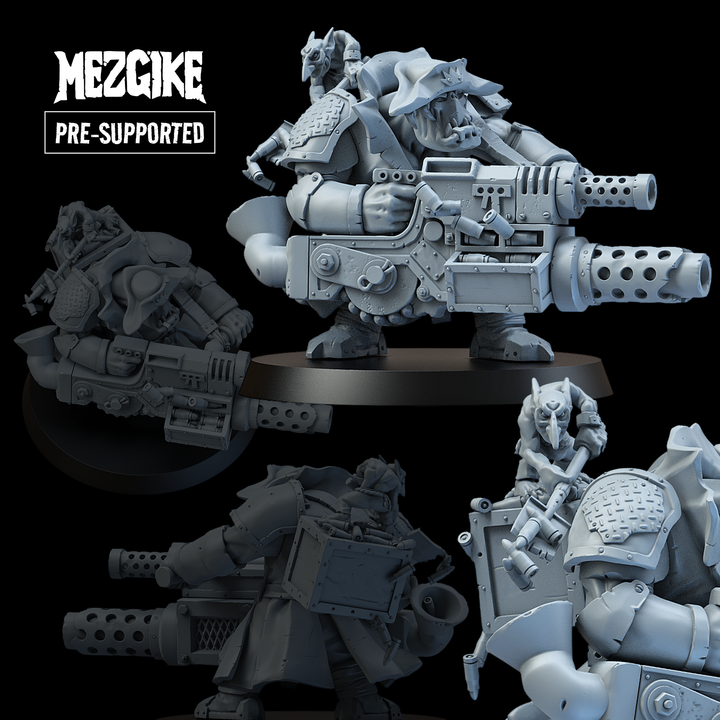 3D Printable Blitz boyz mob 'A' (pre-supported) by MEZGIKE