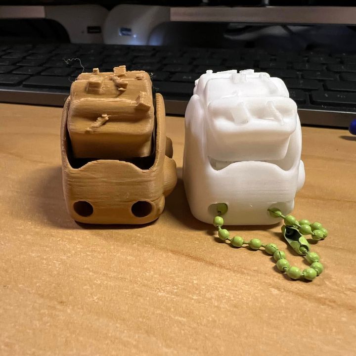 3D Printable Happy Taco Clicky Fidget and Keychain by Tiffany Drewry