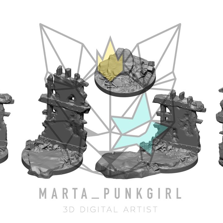3D Printable bases by MartaPunkGirl