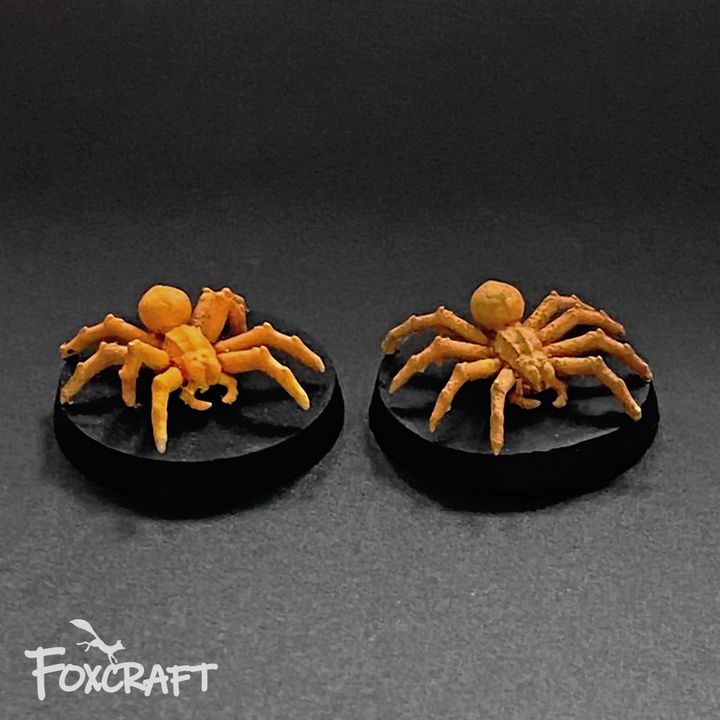 3D Printable 2 Small Spiders by FoxCraft Creations