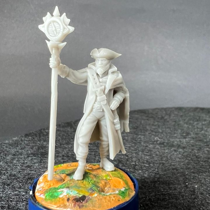 3D Printable Captain Irik "Greywake" Marr - Presupported by NPC Forge
