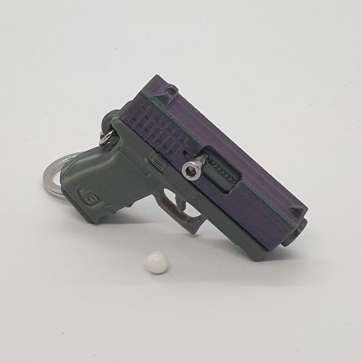3D Printable Glock Keychain — Functional Blaster Toy by Jaatinen3D