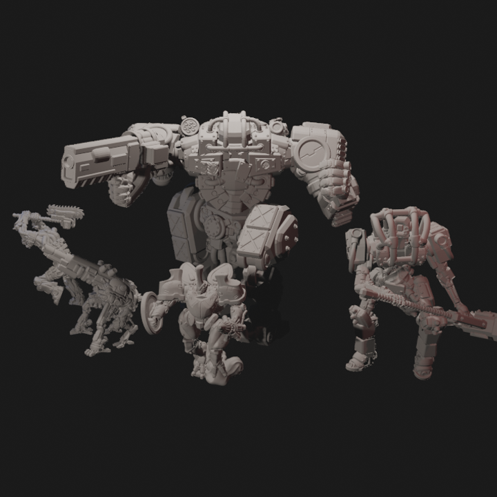 3D Printable LANCER NPC BUNDLE 02 by La voie du crane