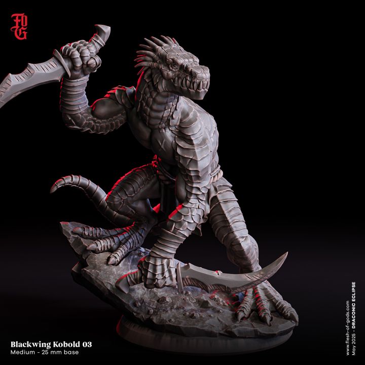 3D Printable Blackwing Kobolds by Flesh of Gods