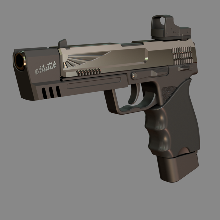 3D Printable Tactical deadeye Pistol | Stalker inspired 3D Printable ...