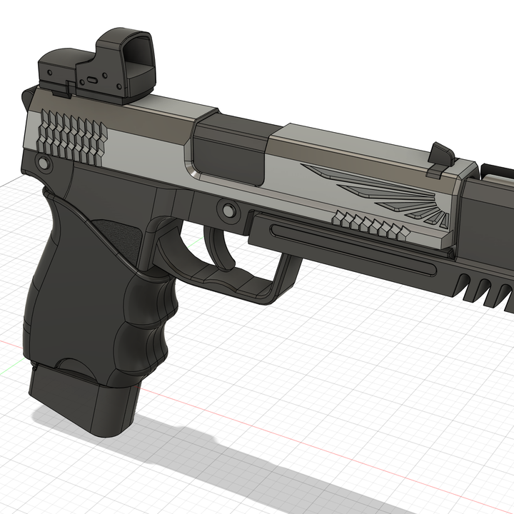 3D Printable Tactical deadeye Pistol | Stalker inspired 3D Printable ...