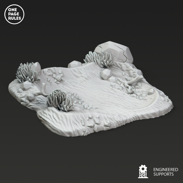 3D Printable Desert Area Terrain by One Page Rules