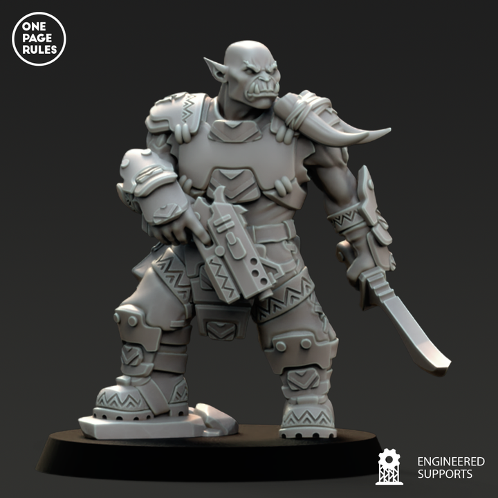 3D Printable Veterans - Orc Marauders by One Page Rules