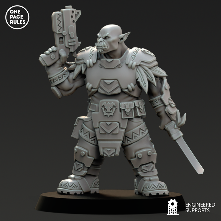 3D Printable Veterans - Orc Marauders by One Page Rules