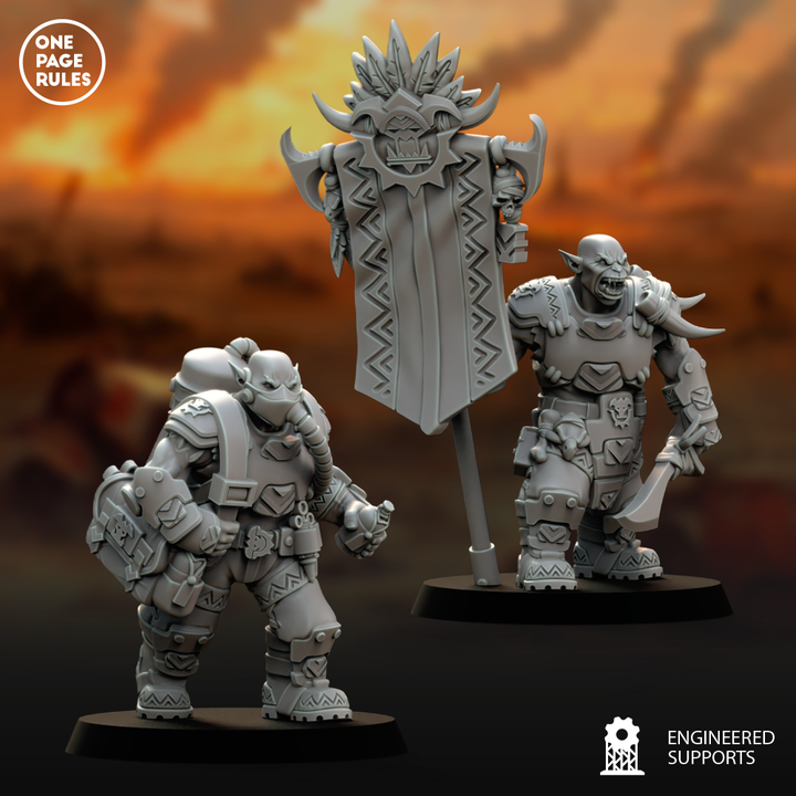 3D Printable Veterans - Orc Marauders by One Page Rules