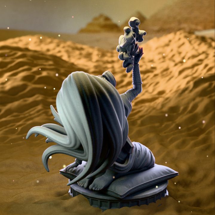 3D Printable Asetra the Seeress by Anexeo's Minis Forge