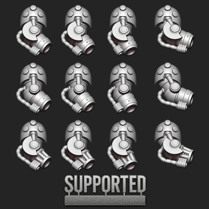 3D Printable Heavy Mech Termi Arm Kit by exoforge