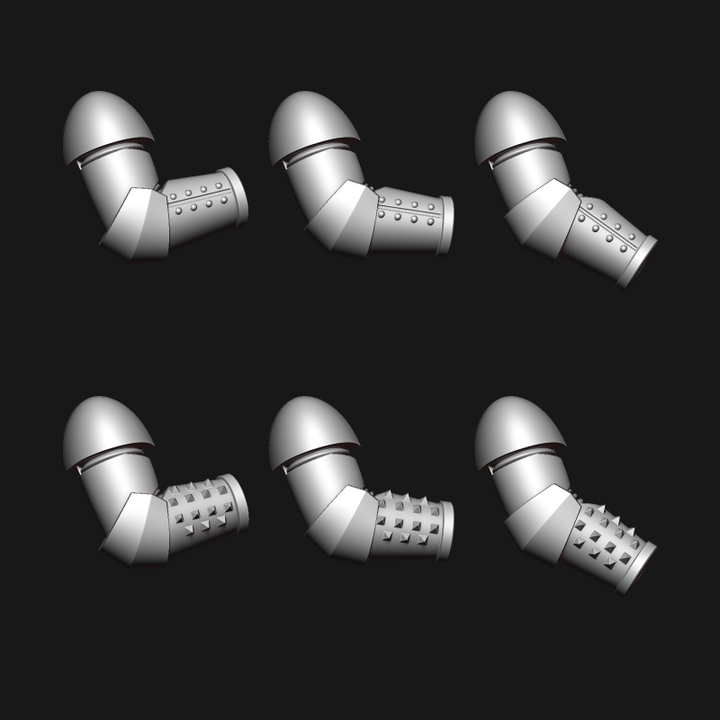 3D Printable (FREE) Heavy Knight Arm Kit by exoforge