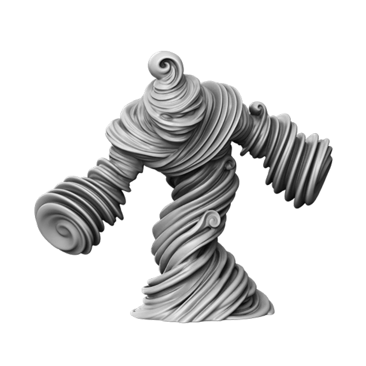 3D Printable Air Elemental by Next Level Miniatures