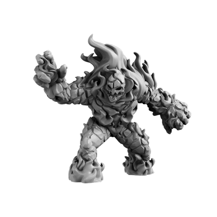3D Printable Fire Elemental by Next Level Miniatures
