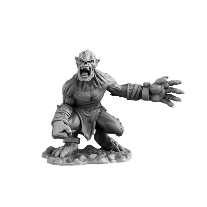 3D Printable Ghoul A by Next Level Miniatures