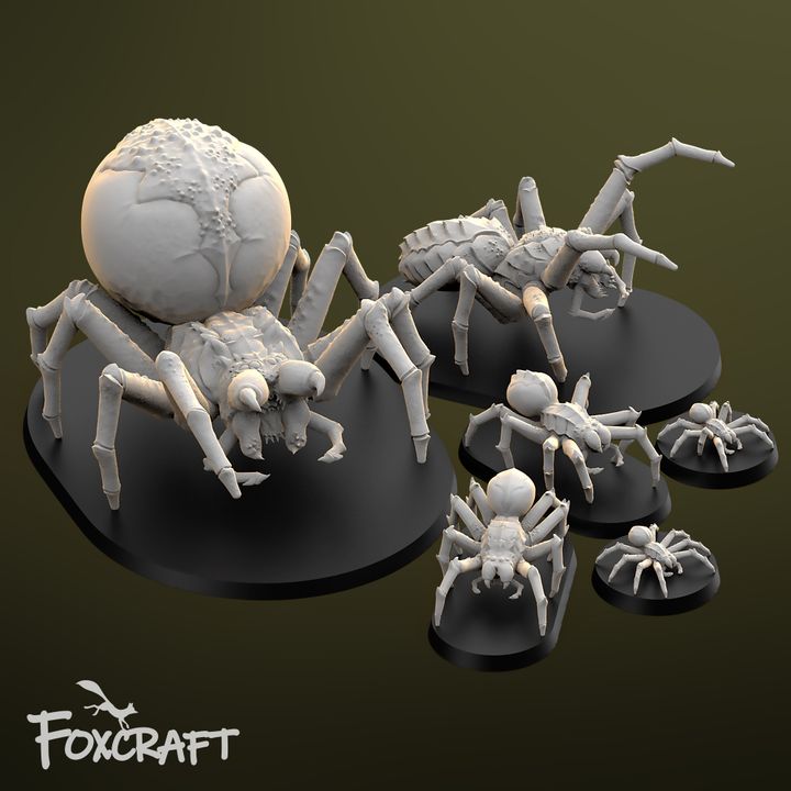 3D Printable Brood of the Spider Queen by FoxCraft Creations