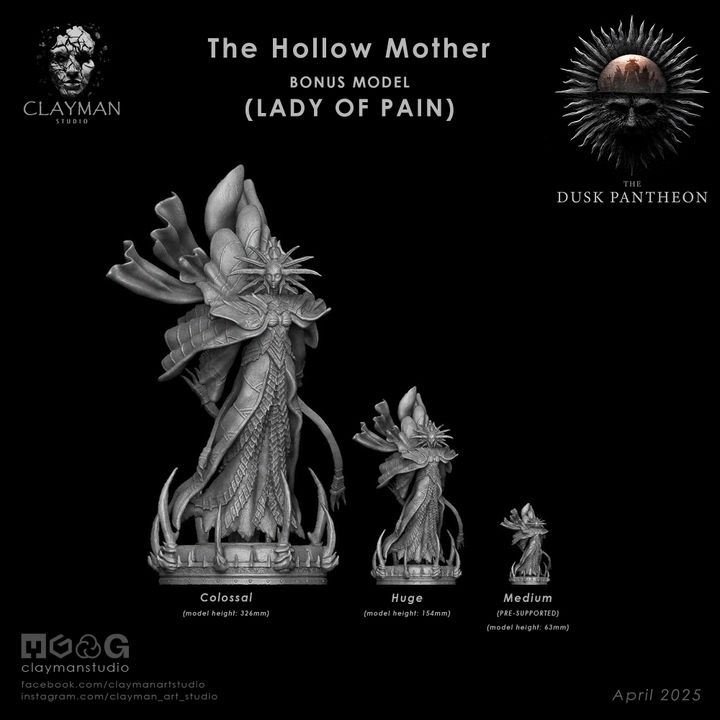 3D Printable The Hollow Mother by Clayman Studio