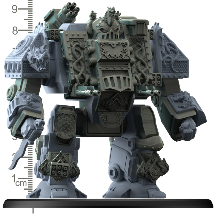 3D Printable 047 ALPHAYA dread mechanical coffin walker by Printerra ...