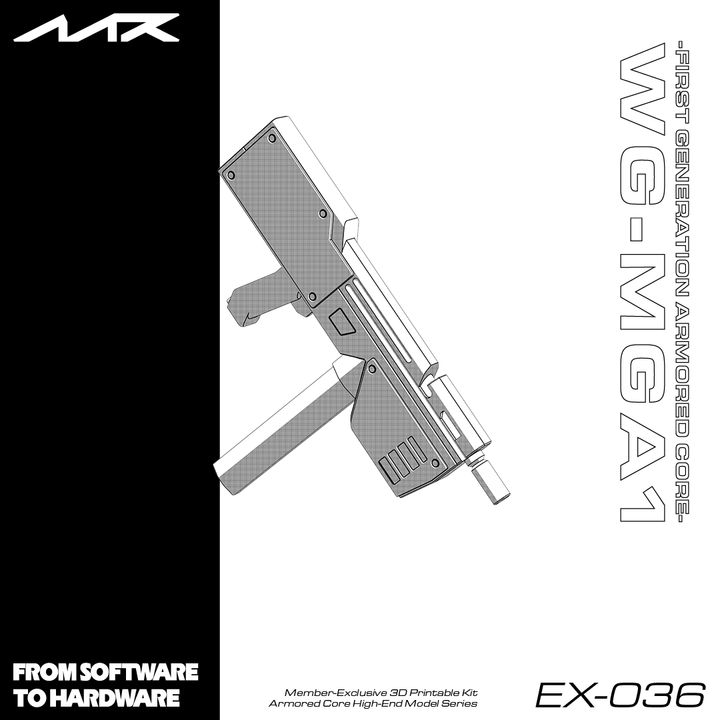 3D Printable EX-036 WG-MGA1 by To Hardware