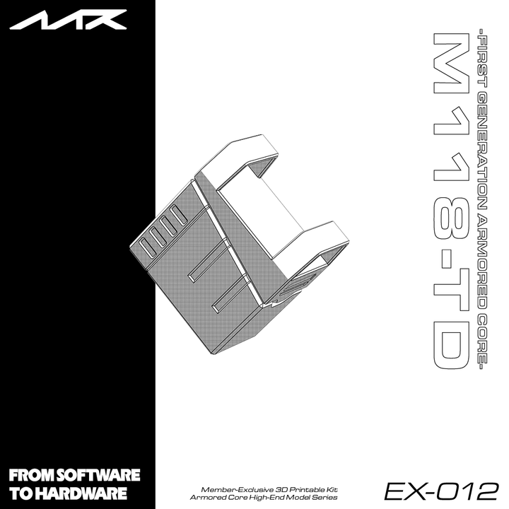 3D Printable EX-012 M118-TD by To Hardware