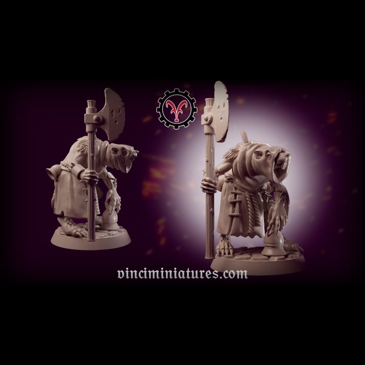 3D Printable MONK RATMEN SET 1 by vinciminiatures