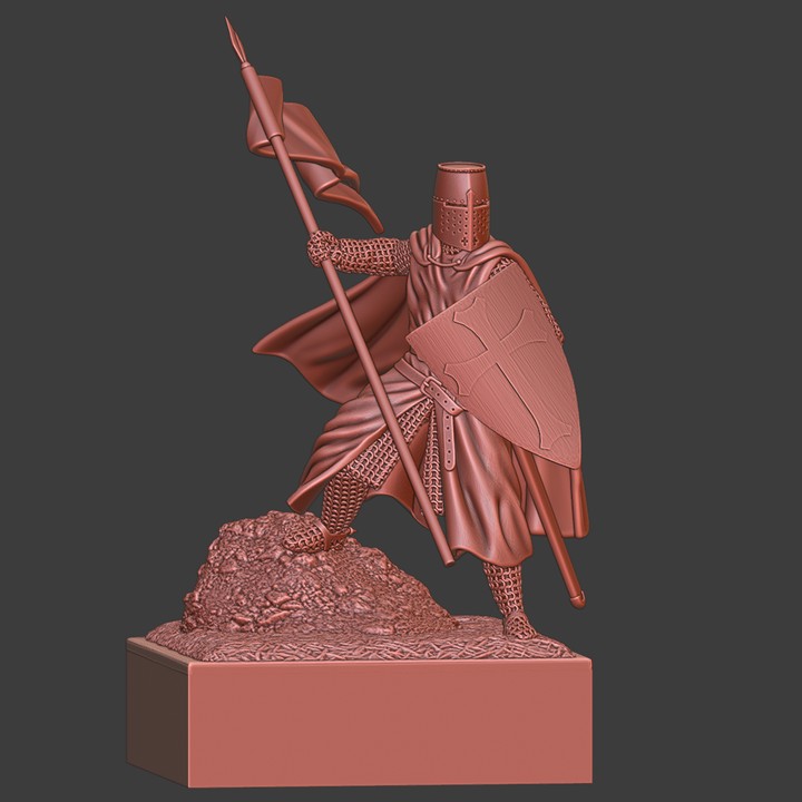 3D Printable Medieval Hospitaller Knight - Display by Northern Crusades ...