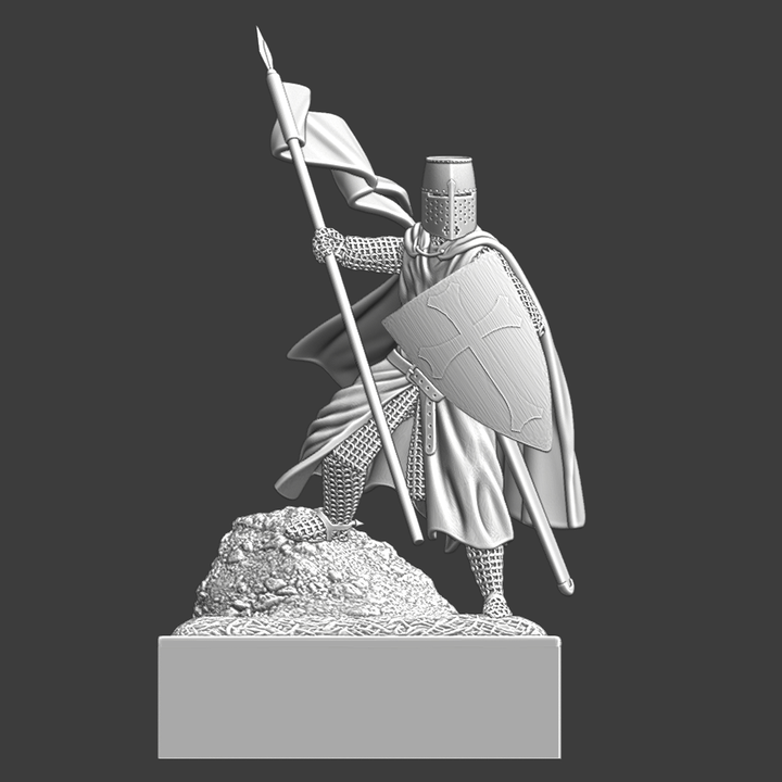 3D Printable Medieval Hospitaller Knight - Display by Northern Crusades ...