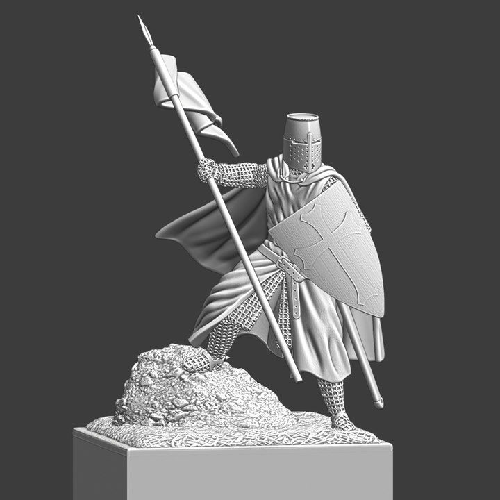 3D Printable Medieval Hospitaller Knight - Display by Northern Crusades ...