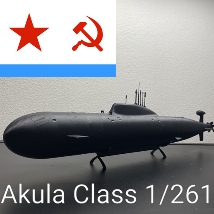 3D Printable Akula Class Submarine 1/261 (FOR DISPLAY) / Military Navy ...