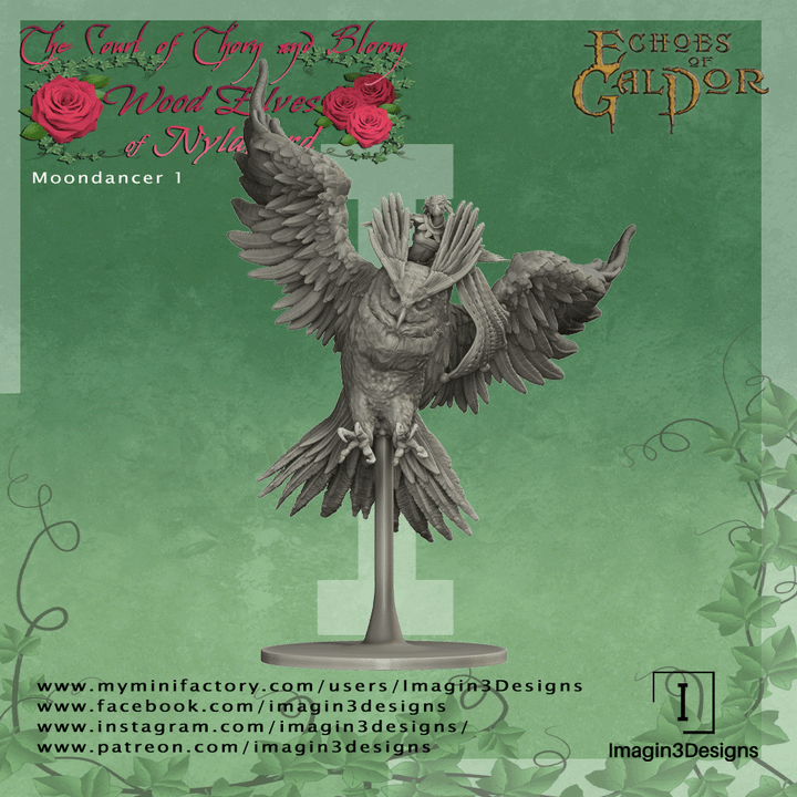 3D Printable Moondancers - Owl Riders of the Silent Hunt by Imagin3Designs