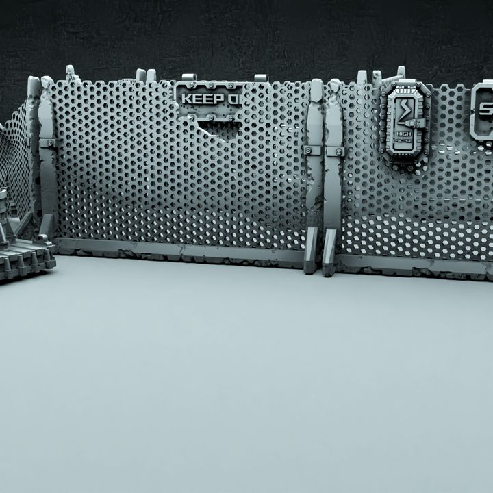 3D Printable Imperial industrial sector tabletop terrain with modular ...