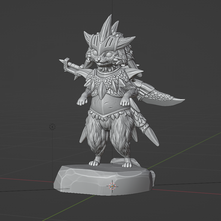 3D Printable Palico Rathalos Set by 3D Gua