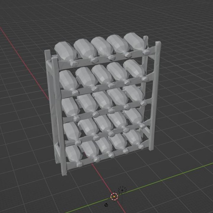 3D Printable Low Poly Wine Rack 3D Model – STL, OBJ, FBX | Digital Download by Canada3DPrint