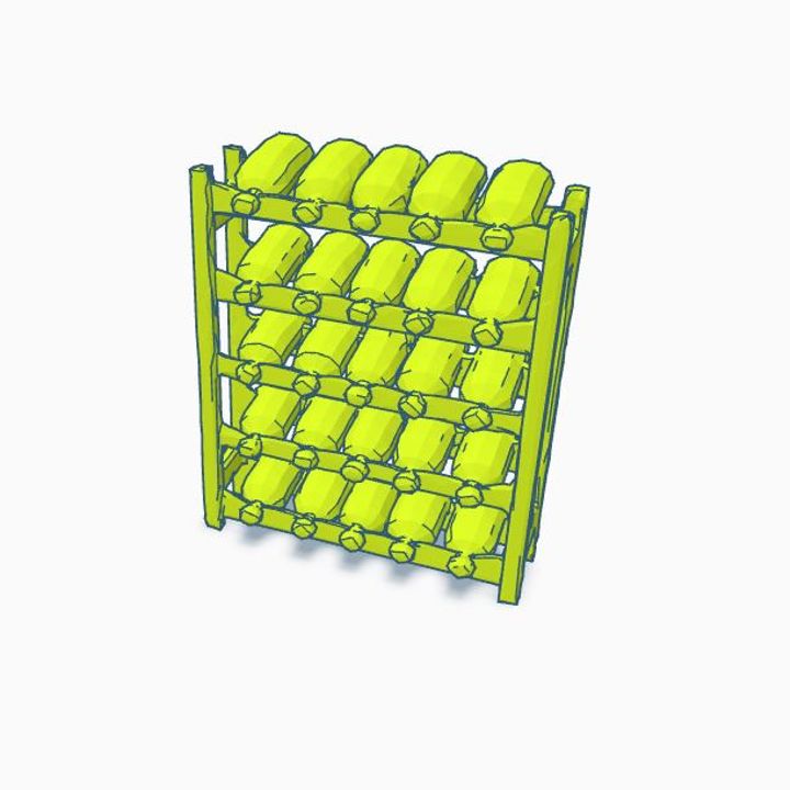 3D Printable Low Poly Wine Rack 3D Model – STL, OBJ, FBX | Digital Download by Canada3DPrint