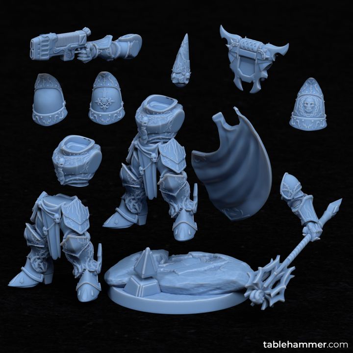 3D Printable Rylos - Infantry Prime Chapter Bloodpriest by Tablehammer