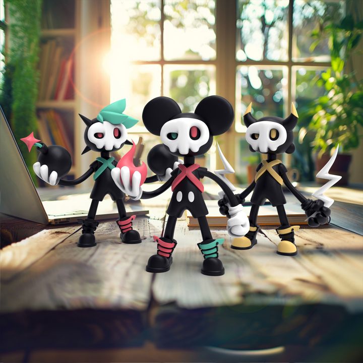 3D Printable SHIM - Printable Art Toy Set by SuperPrints