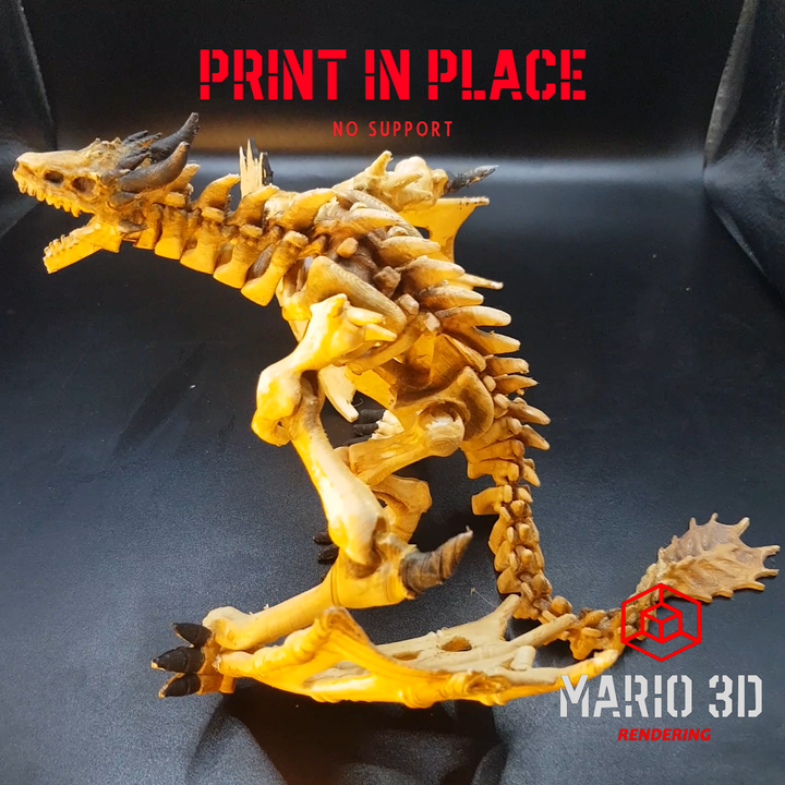 3D Printable balerion skeleton fdm by mario3d