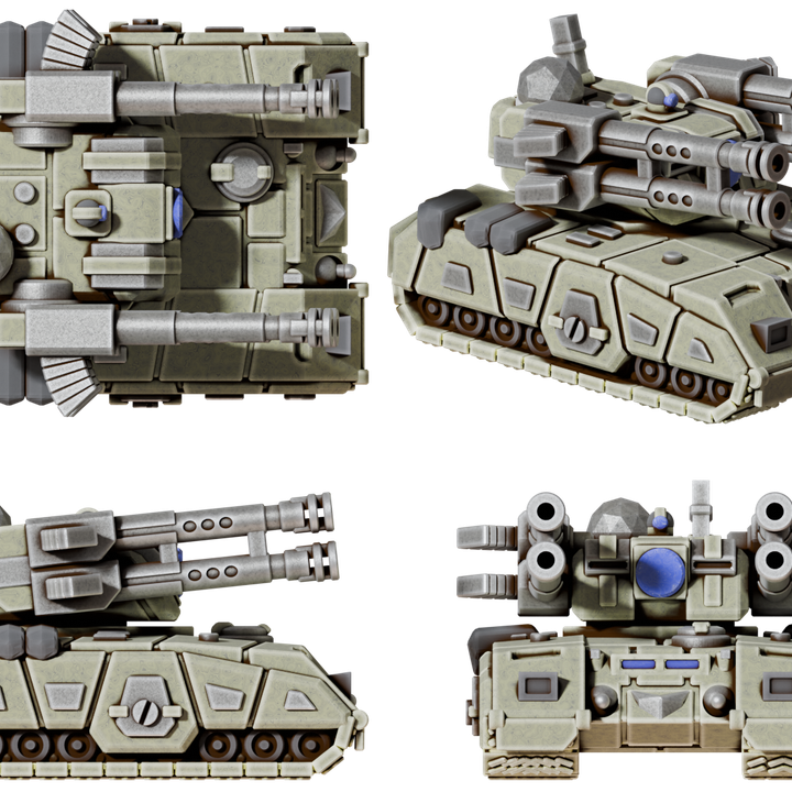 3D Printable Periphery Tough: 2 for 1 Heavy Tank by tinnut
