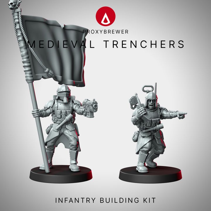 3D Printable Medieval Trenchers by ProxyBrewer