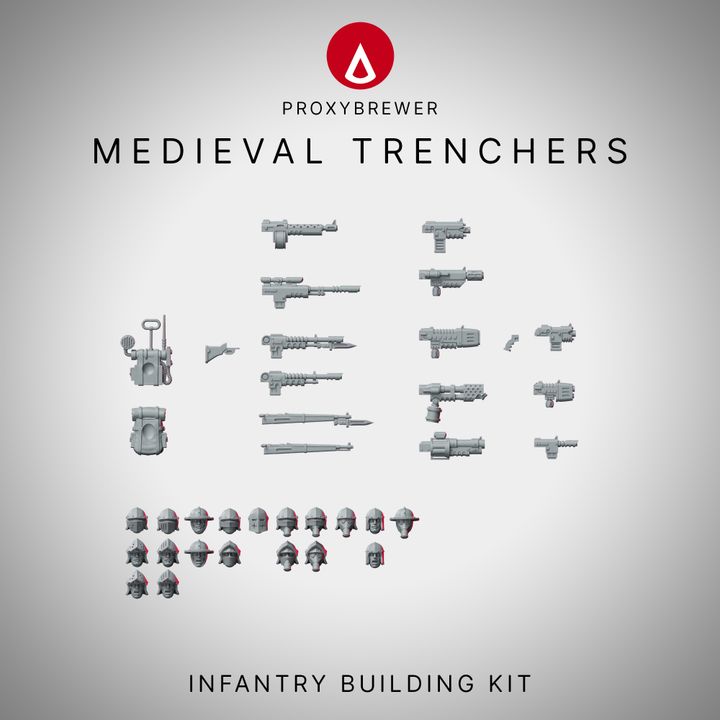 3D Printable Medieval Trenchers by ProxyBrewer