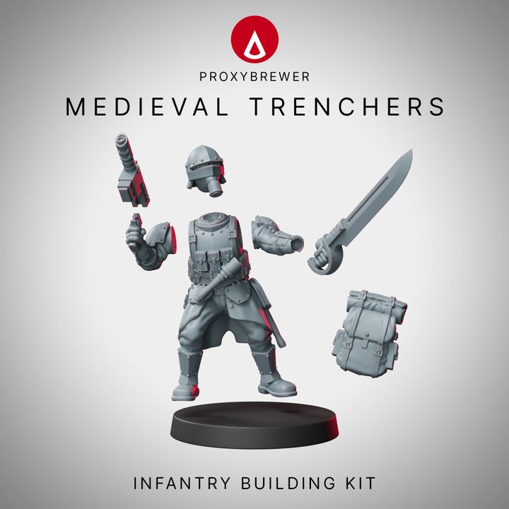 3D Printable Medieval Trenchers by ProxyBrewer