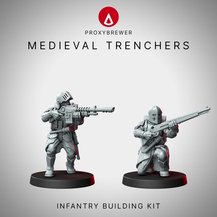 3D Printable Medieval Trenchers by ProxyBrewer