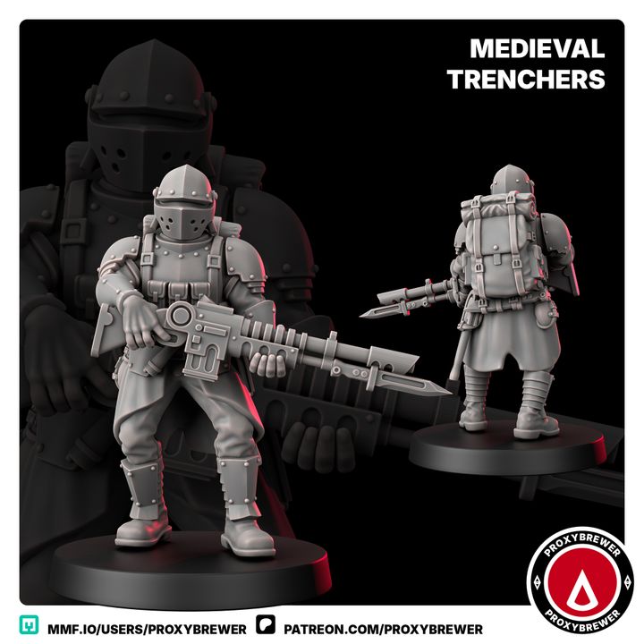 3D Printable Medieval Trenchers by ProxyBrewer