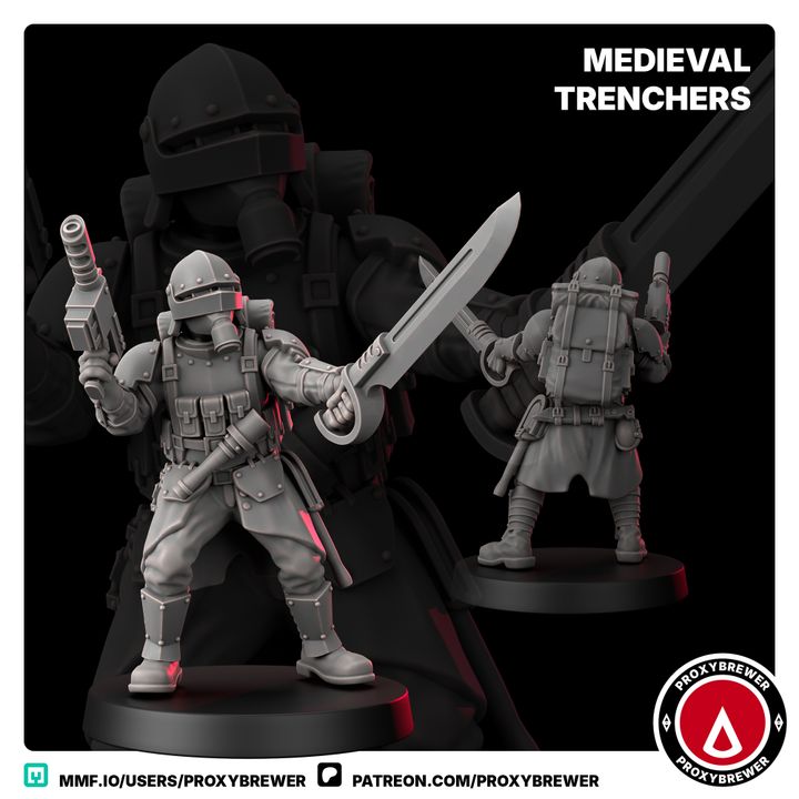 3D Printable Medieval Trenchers by ProxyBrewer