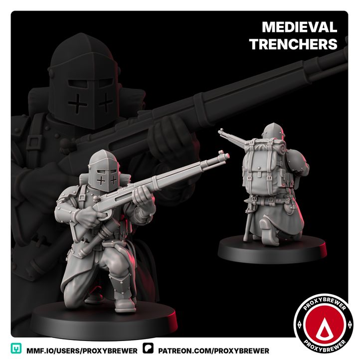 3D Printable Medieval Trenchers by ProxyBrewer