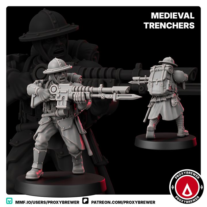 3D Printable Medieval Trenchers by ProxyBrewer